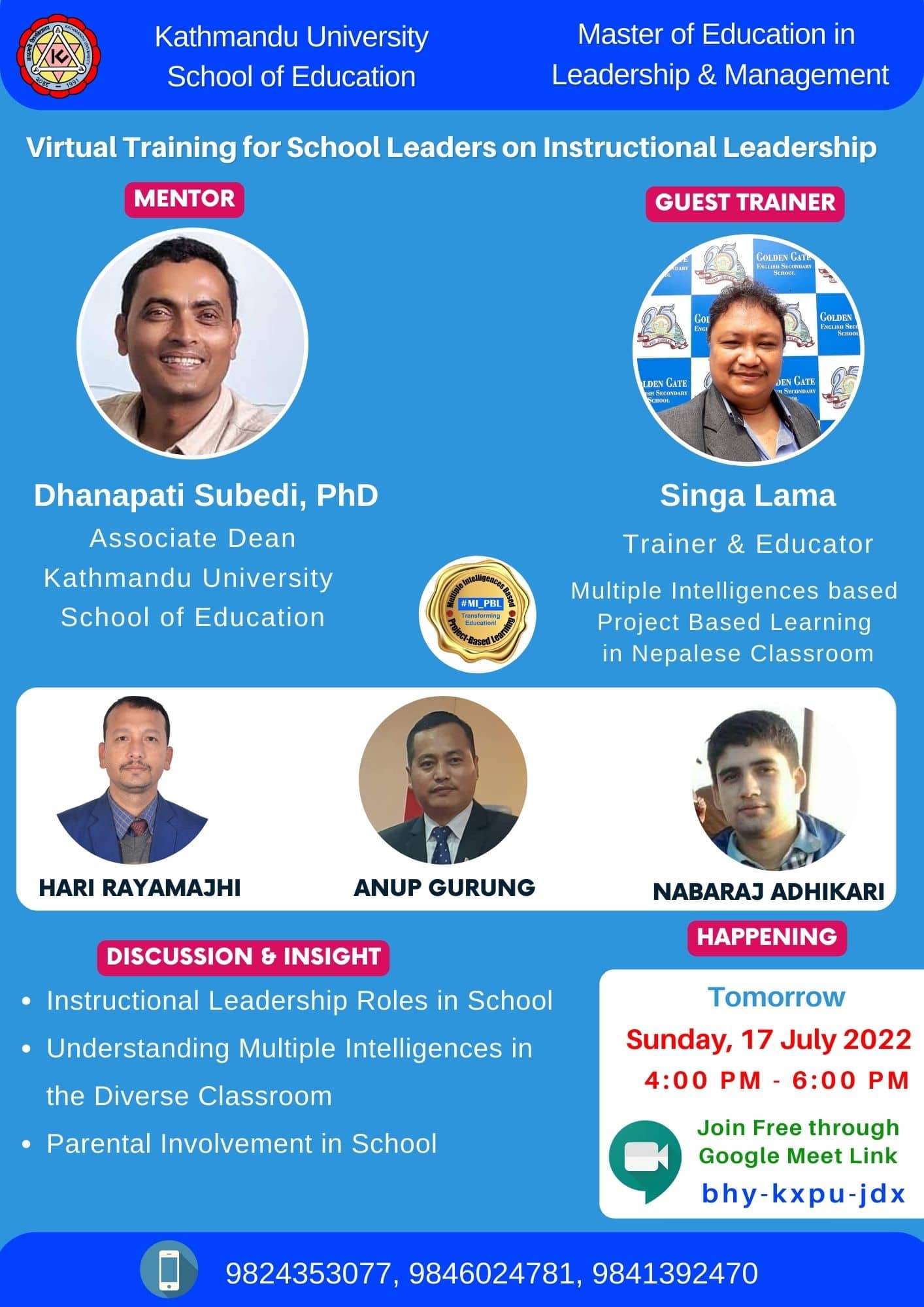 #MI_PBL in KUSOED Training - The Singa Lama Multiversity