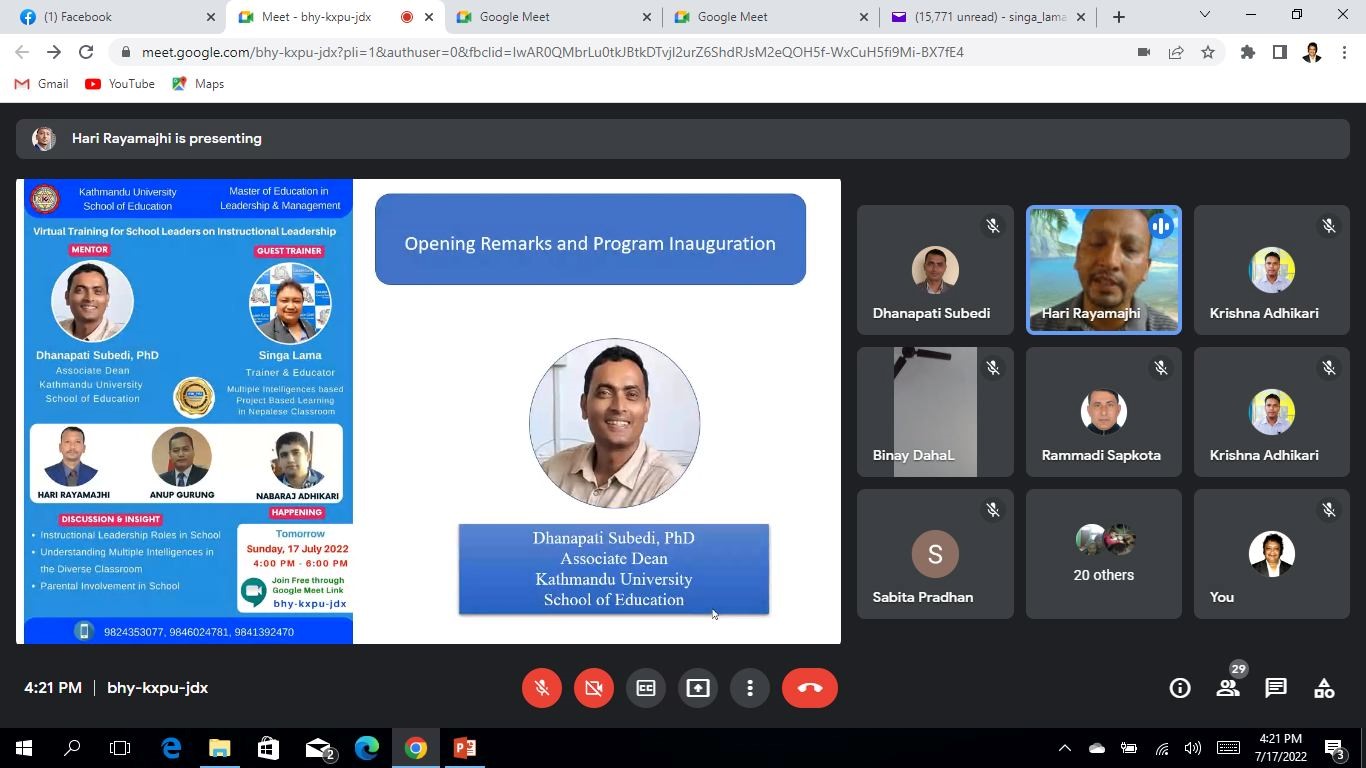 #MI_PBL in KUSOED Training - The Singa Lama Multiversity